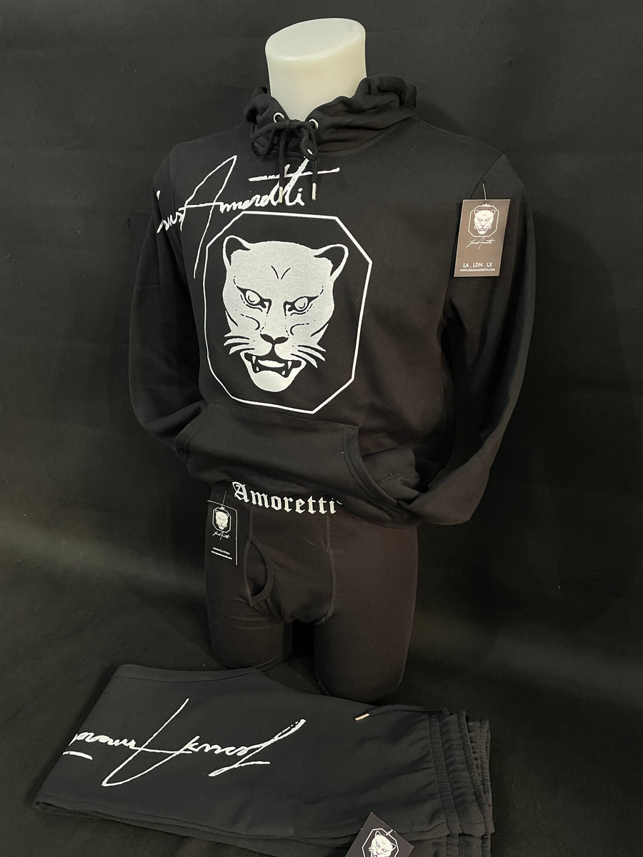 Jesus Amoretti | Black Tracksuit Amoretti Logo