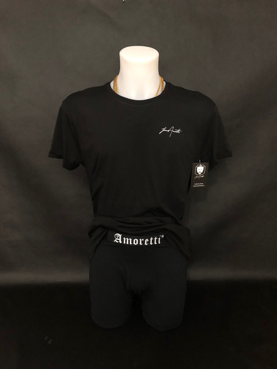 Jesus Amoretti | Black T-shirt Amoretti Logo